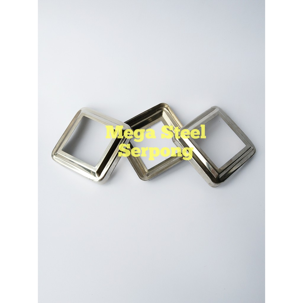 Jual Tutup Ring Kotak Hollow Stainless Steel Ukuran 5x5 Cm 304 | Shopee ...