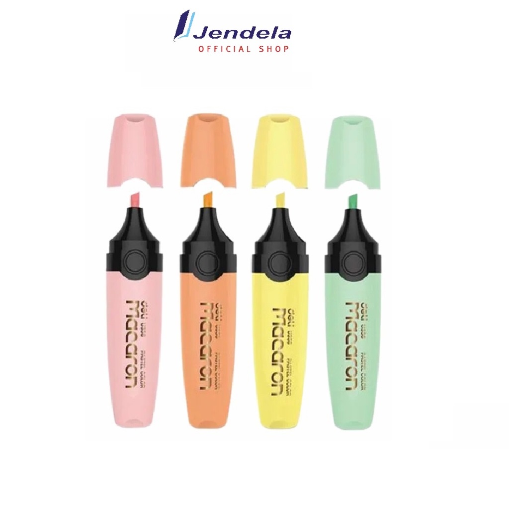 Jual Deli Macaron Highlighter Mint Green Honey Yellow Coral Pink Peach ...