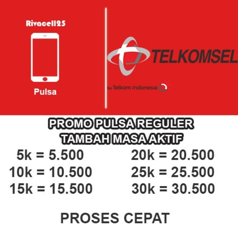 Jual PROMO PULSA TELKOMSEL (PROSES CEPAT) | Shopee Indonesia