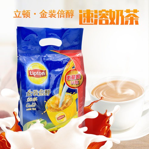 Jual Lipton Gold Milk Tea (34 sachet) | Shopee Indonesia