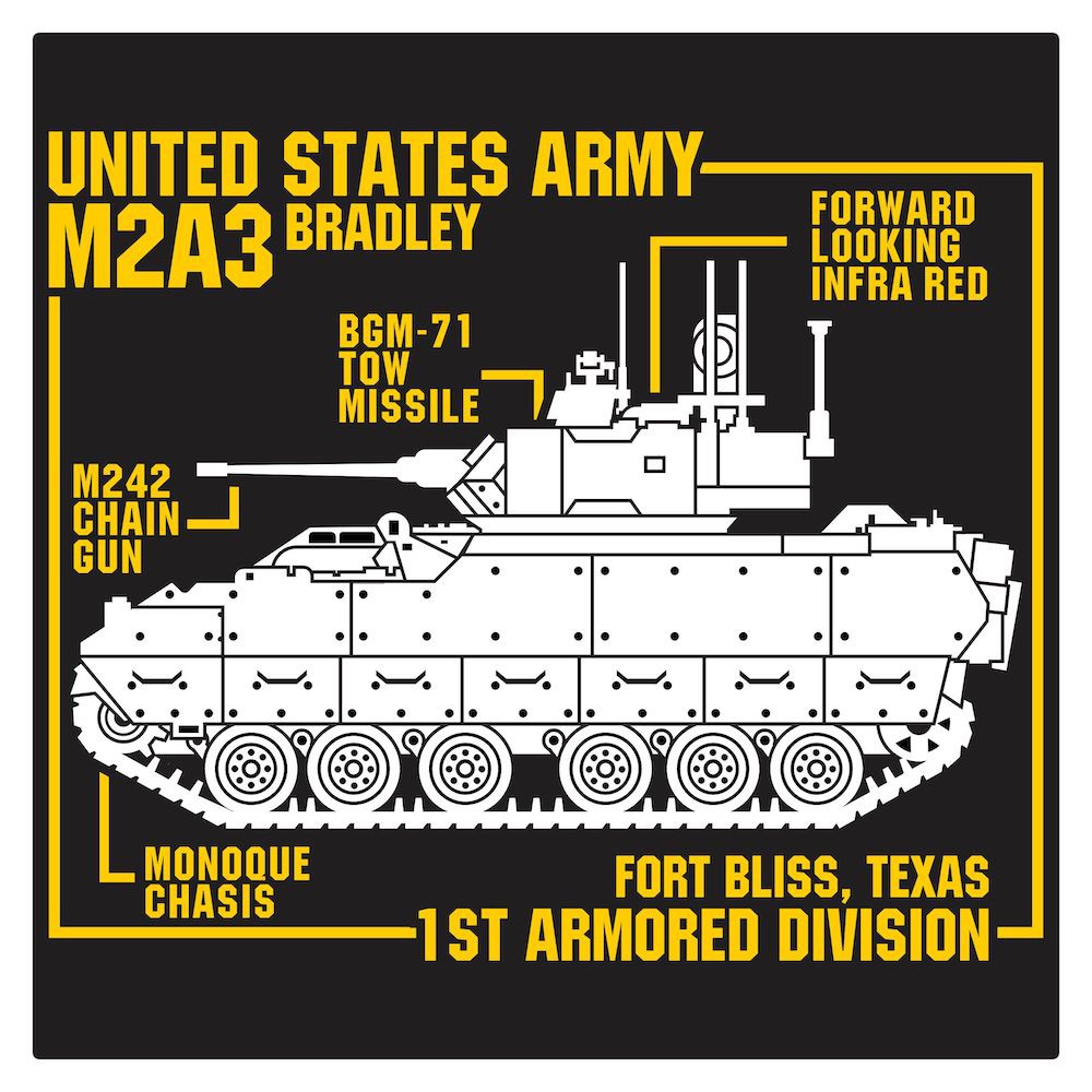 Jual US Army M2A3 Bradley 2 IFV Cutting Sticker | Shopee Indonesia
