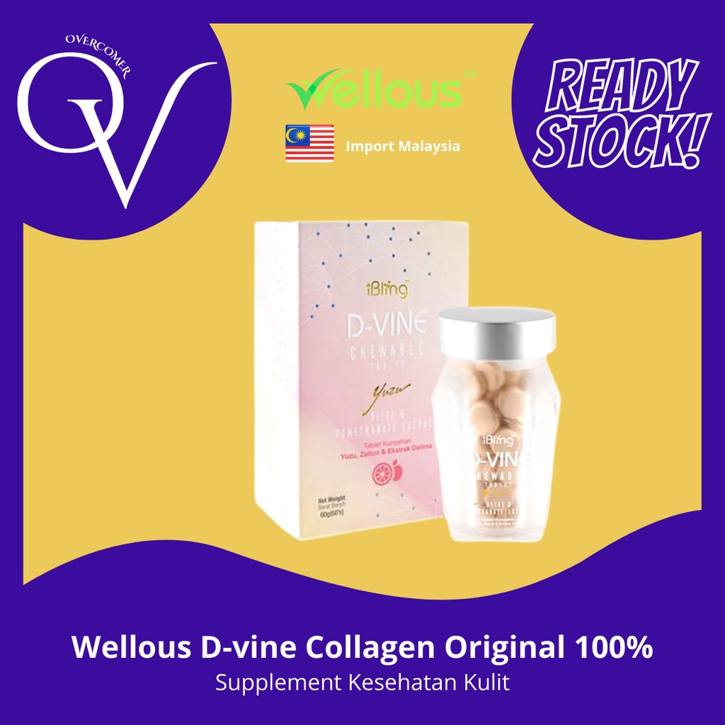 Jual Wellous D-vine Divine Dvine Collagen Whitening Skin Import ...