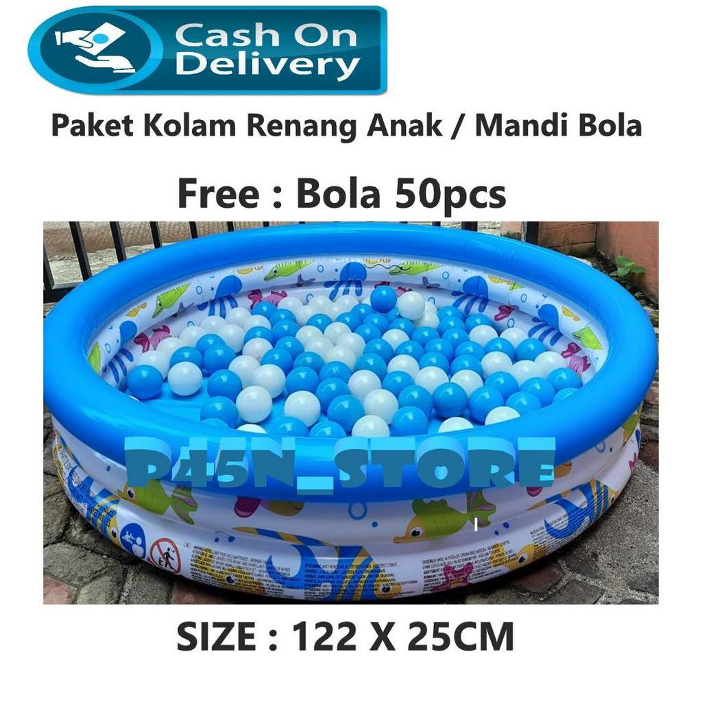 Jual Bestway Kolam Renang Anak Mandi Bola Ocean Pool 51009 122 x 25 cm ...