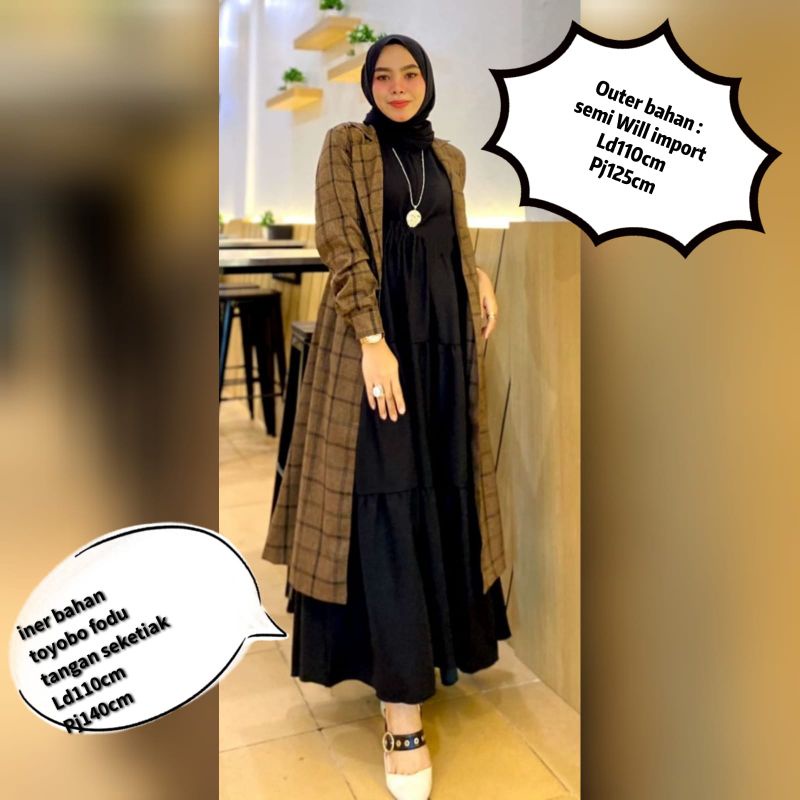 Jual DRESS SET OUTER TERBARU SEPERTI BIASA MODEL SIMPEL NAMUN ELEGAN ...