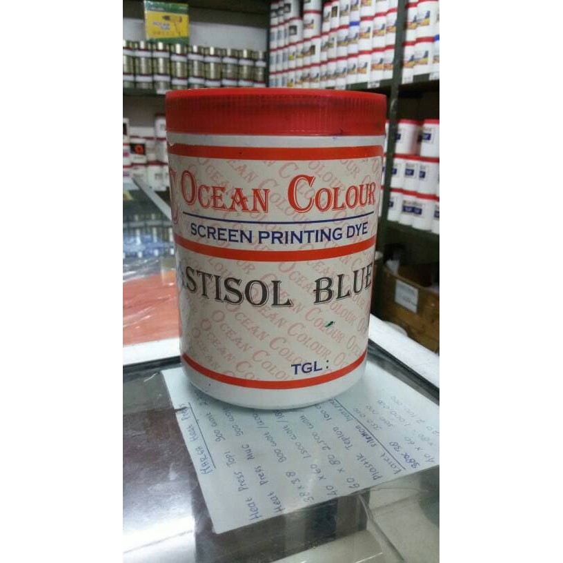 Jual cat sablon / ocean plastisol blue | Shopee Indonesia