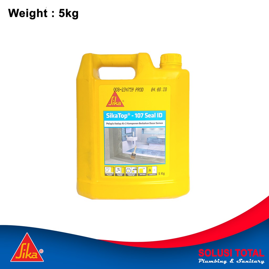 Jual SikaTop 107 Cairan Saja Liquid Tanpa Semen 5Kg Sika Top | Shopee ...