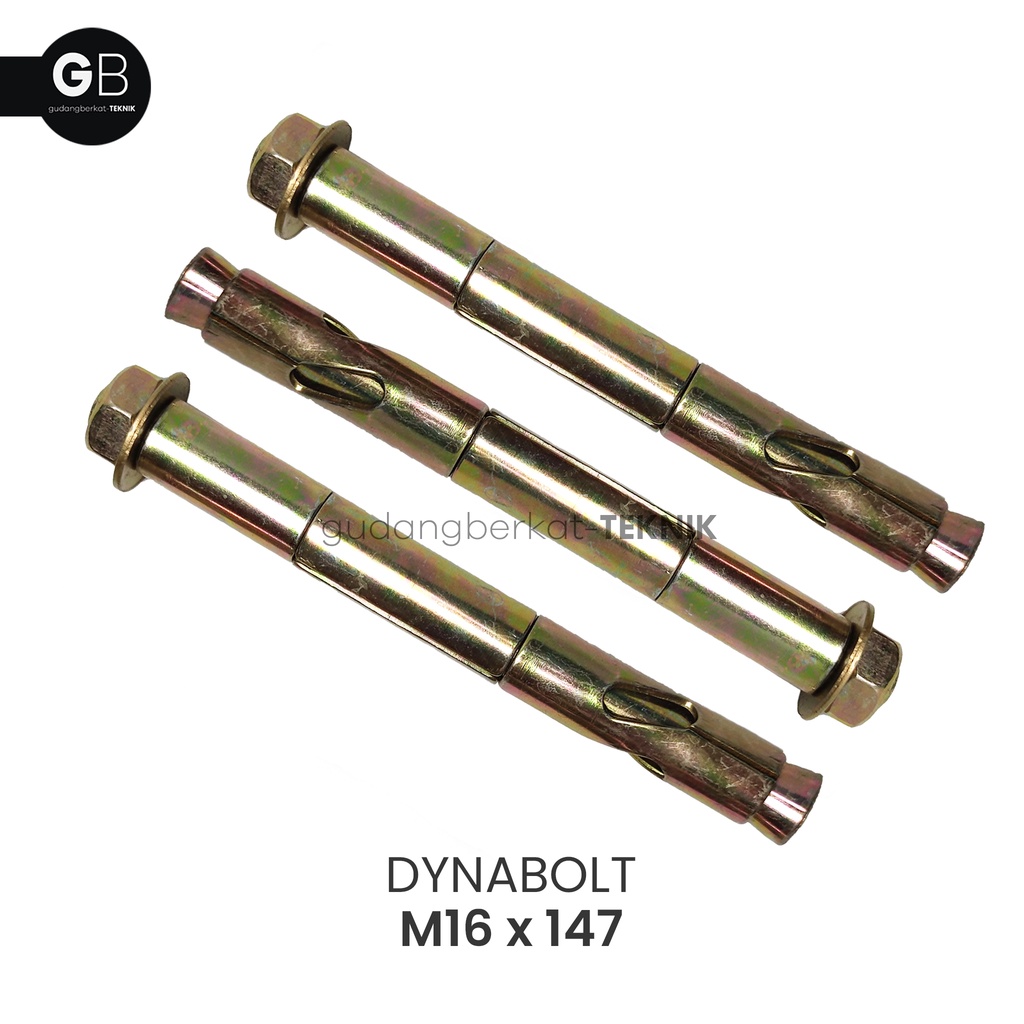 Jual Dynabolt M16 x 147 / Baut Dinabolt M16 x 147mm / Anchor Bolt M16 ...