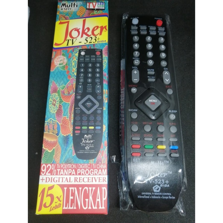 Jual Remote TV Joker 15X Multi | Shopee Indonesia