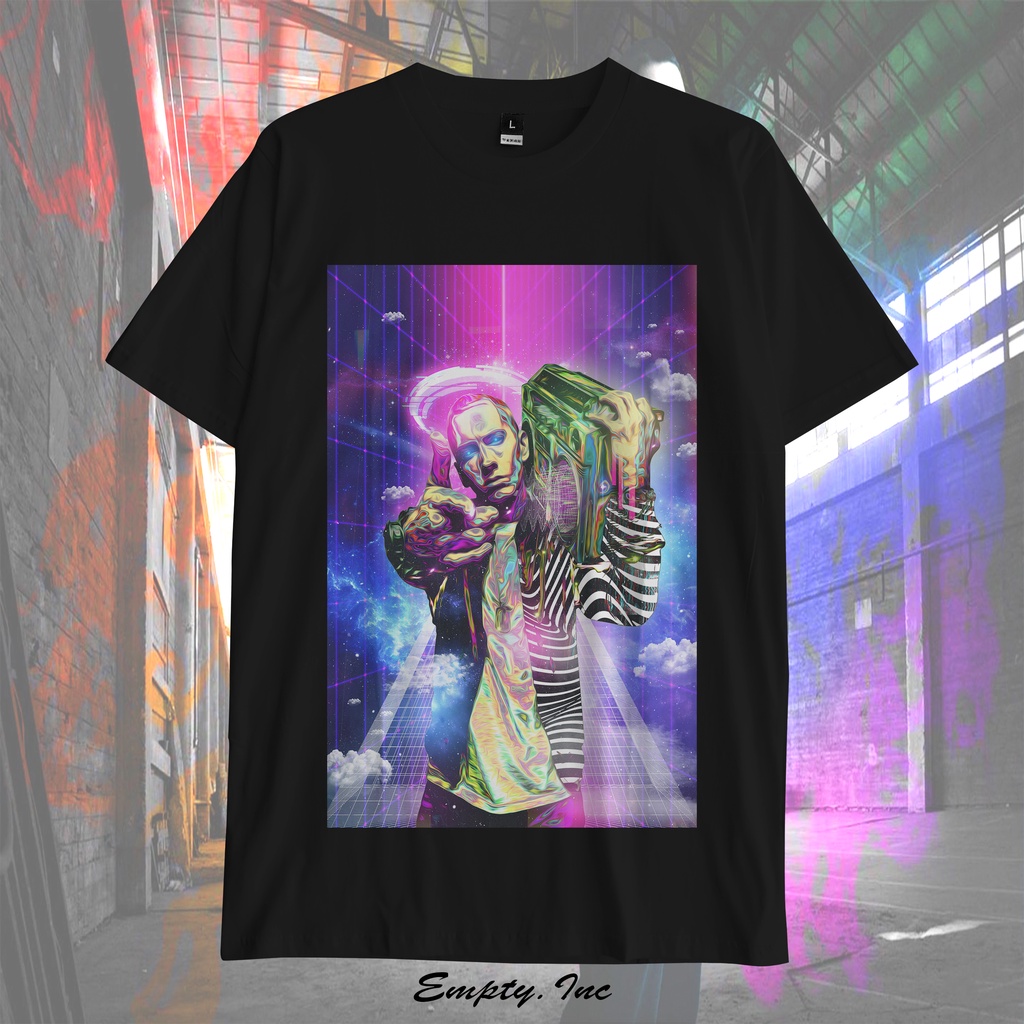 Jual Rap Tee Eminem Futuristic Style Art Kaos Hip-Hop | Shopee Indonesia