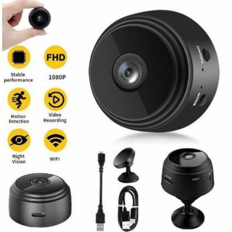 Jual Wireless A9 Mini Camera Wi-Fi Hd 1080P Smart Ip Kamera Cctv Spy ...