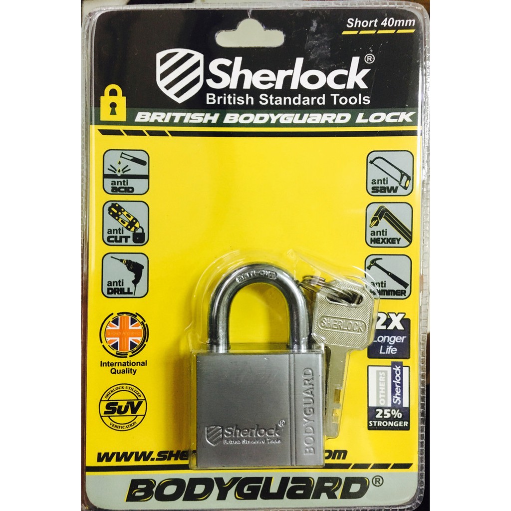 Jual GEMBOK SHERLOCK 40MM LEHER PENDEK - TIDAK BISA DI POTONG ATAU DI ...