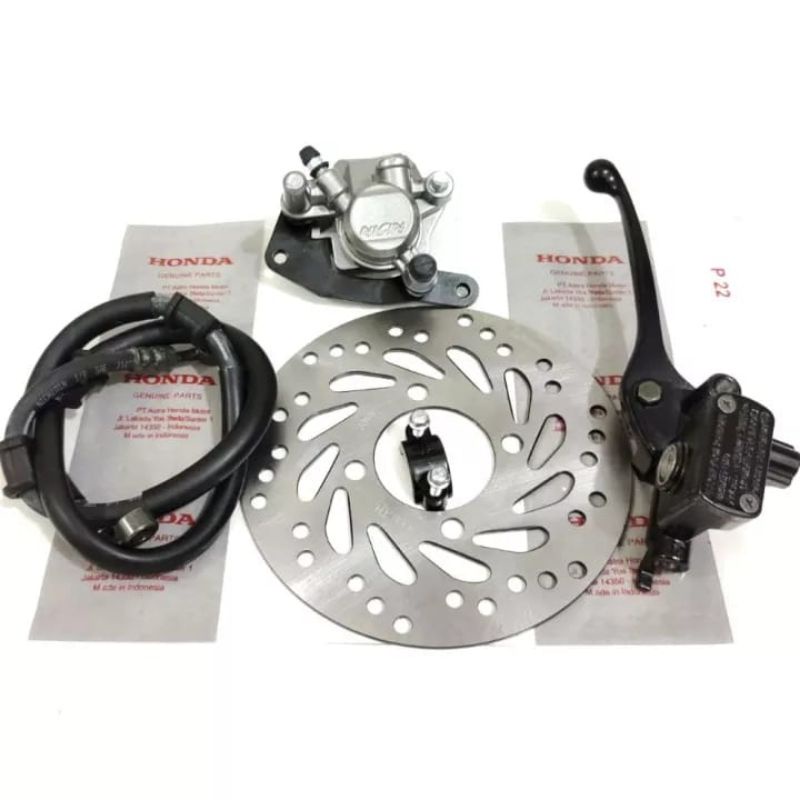 Jual selang rem+piringan+master rem set+kaliper depan Honda beat karbu ...