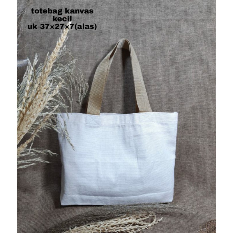 Jual TOTEBAG KANVAS POLOS KECIL / TAS BELANJA KANVAS LANDSCAPE | Shopee Indonesia