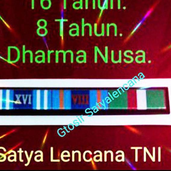 Jual Harga Murah.. Satya lencana TNI 16,8,Dharma Nusa model datar ...