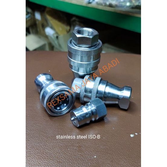 Jual 1/2 INCH QUICK COUPLER HIDROLIK STAINLESS STEEL 304 | Shopee Indonesia