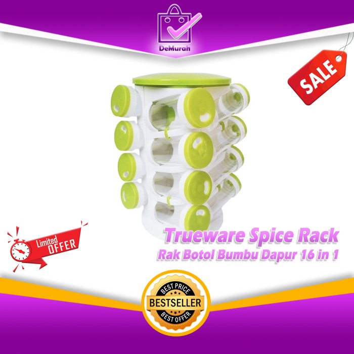 Jual Rak Botol - Rak Botol Bumbu Dapur 16 In 1 Trueware Spice Rack ...