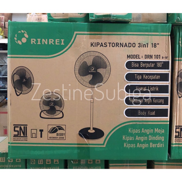 Jual Kipas Angin Tornado 3in1 18 Inch DRN 101 Rinrei | Shopee Indonesia