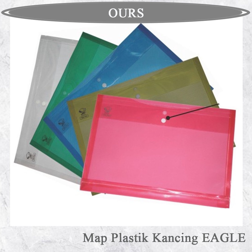 Jual EAGLE Map Plastik Kancing Bening E 215 H Folio (F4) Horizontal ...