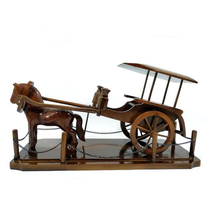Jual Patung Pajangan Antik Miniatur Kereta Kuda Andong Delman Dokar ...
