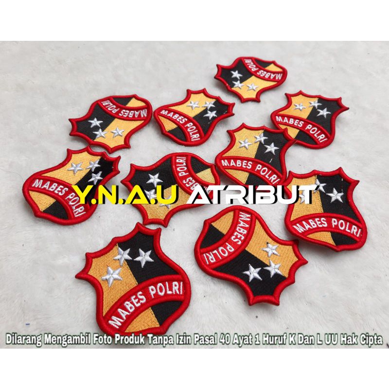 Jual Atribut PDL POLRI ( BET LENGAN MABES POLRI BORDIR TIMBUL ...