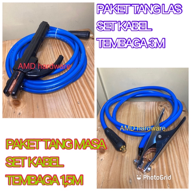 Jual PAKETAN STANG LAS SET 200A & TANG MASA massa 300A + Kabel Las ...