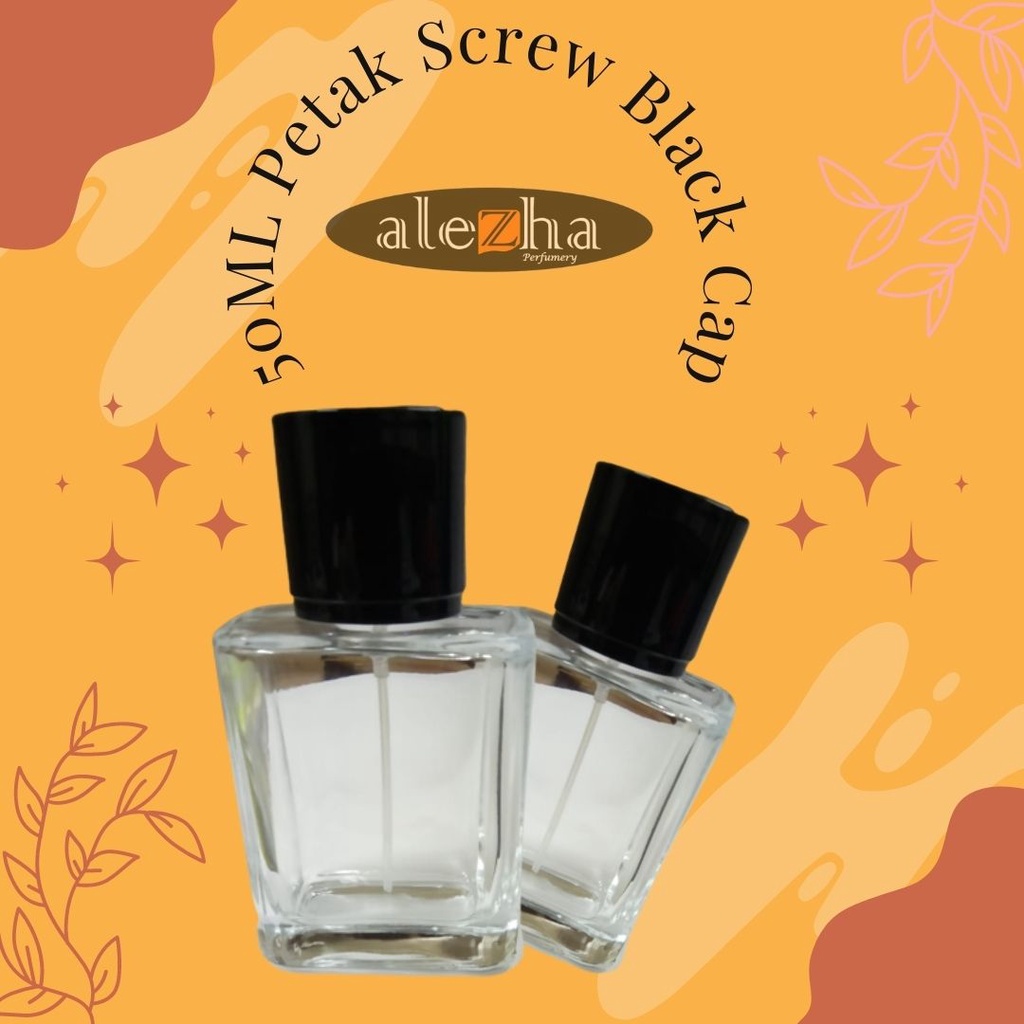 Jual Botol Spray 50mL PETAK SCREW BLACK CAP | DRAT | Shopee Indonesia