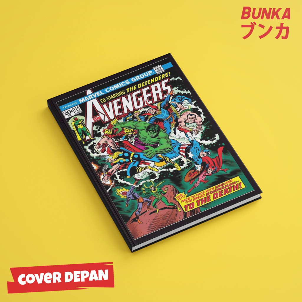 Jual Notebook Hardcover Marvel Avengers Klasik Cover 03 Ukuran A5 Buku ...