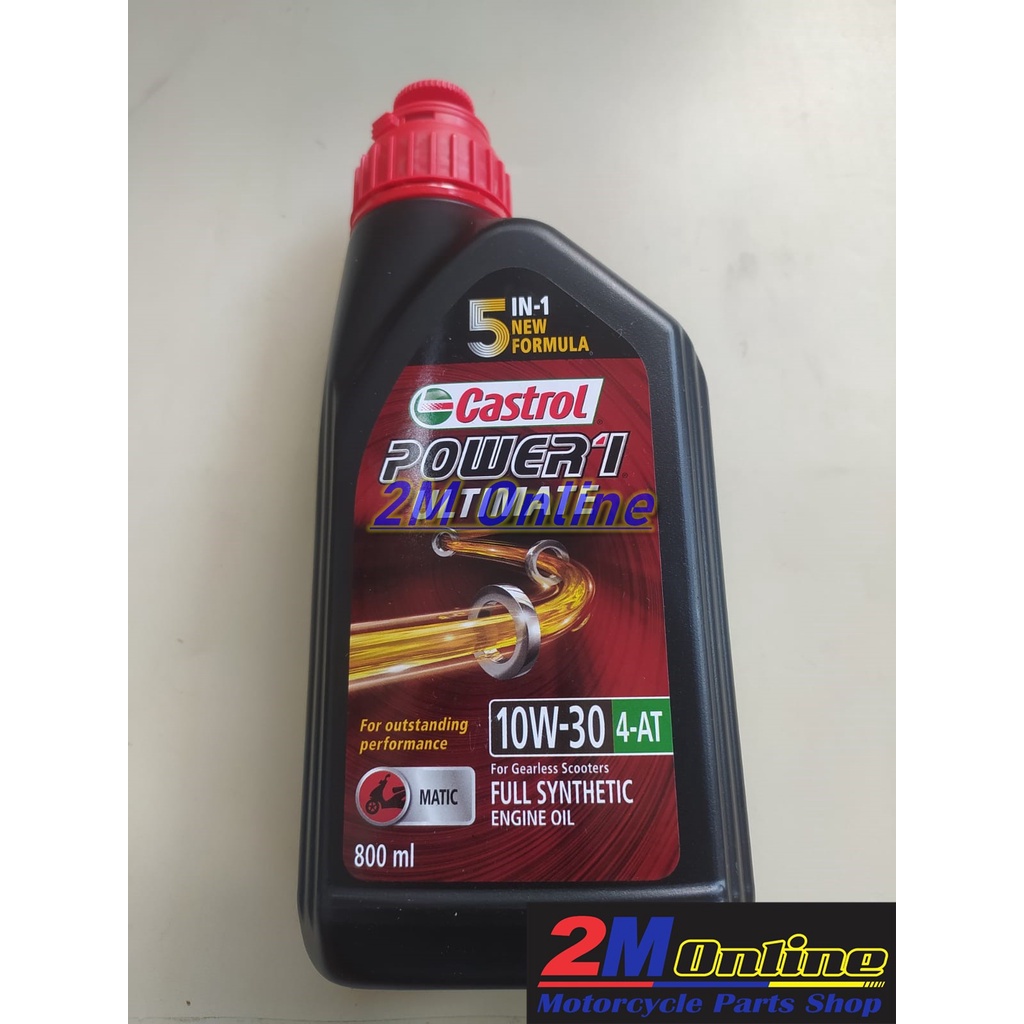 Jual Mm Oli Mesin Matic Castrol Power 1 Ultimate 10W-30 Full Synthetic 800ml | Shopee Indonesia