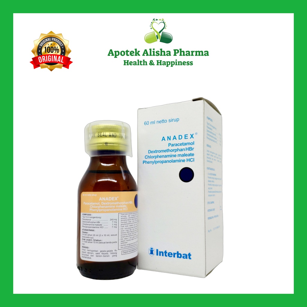 Jual Anadex Sirup 60ml - Anadek Syrup Obat Batuk Flu Pilek Alergi ...