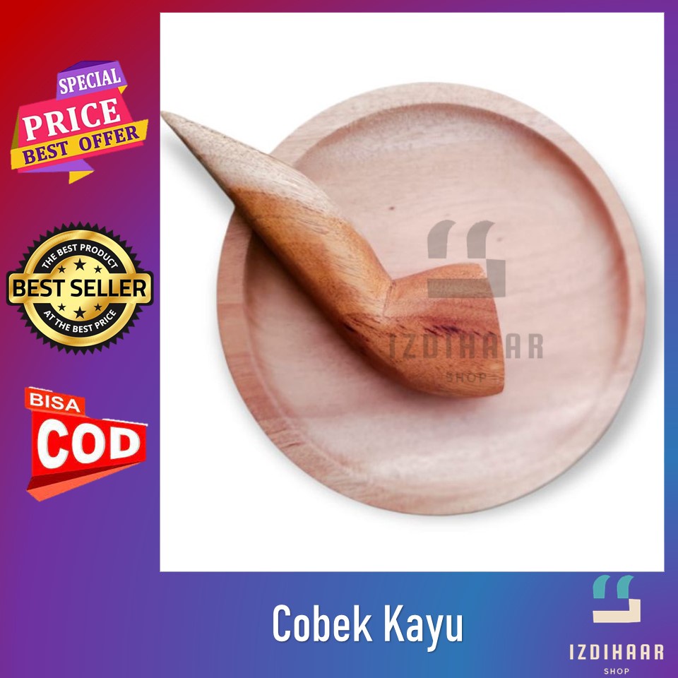 Jual Cobek Kayu Uleg Kayu 15CM- 17CM | Shopee Indonesia