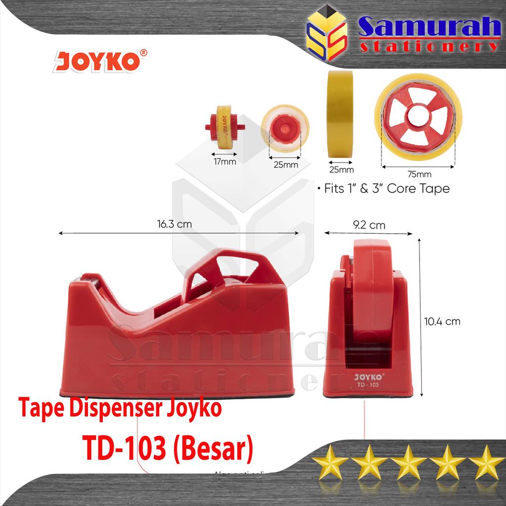 Jual Tape Dispenser Joyko TD 103 1 In / Tempat Potong Isolasi TD-103 ...