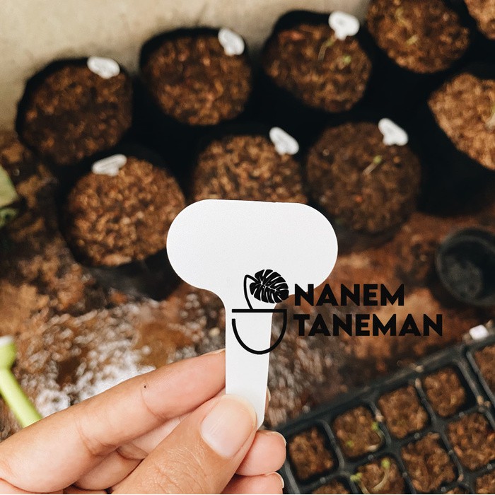 Jual Nanem Taneman - Tag Tanaman Bentuk T - bisa dipakai berkali-kali ...