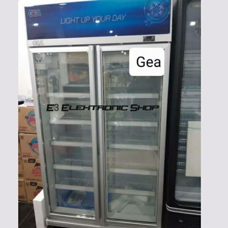 Jual Showcase GEA Expo800 Lemari Kulkas Kaca pendingin minuman | Shopee ...