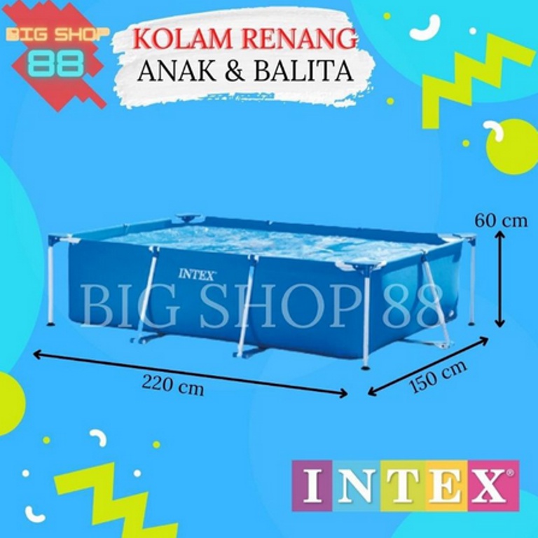 Jual KOLAM RENANG PORTABLE KOLAM RENANG ANAK & BALITA FRAME POOL 2M ...