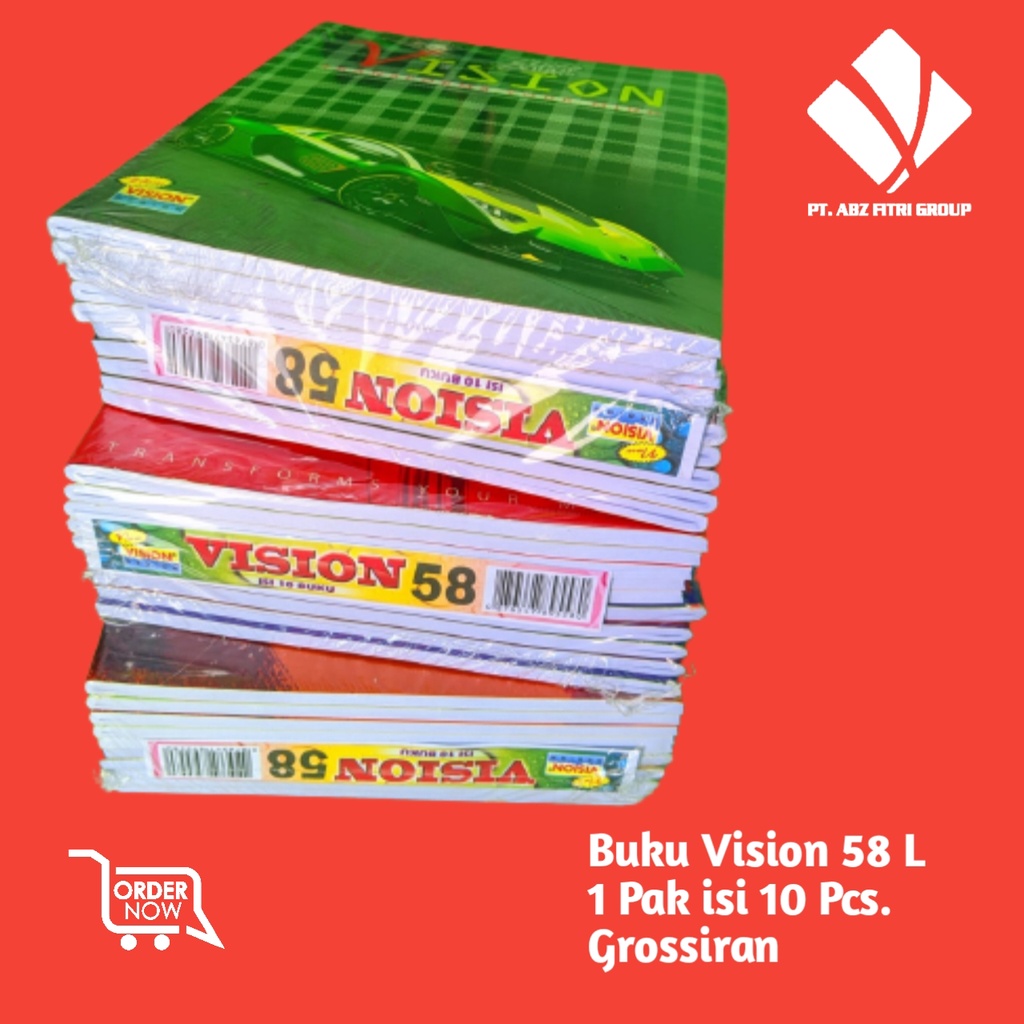 Jual Buku Tulis Vision 58 L | Harga untuk 1 Pak | Shopee Indonesia