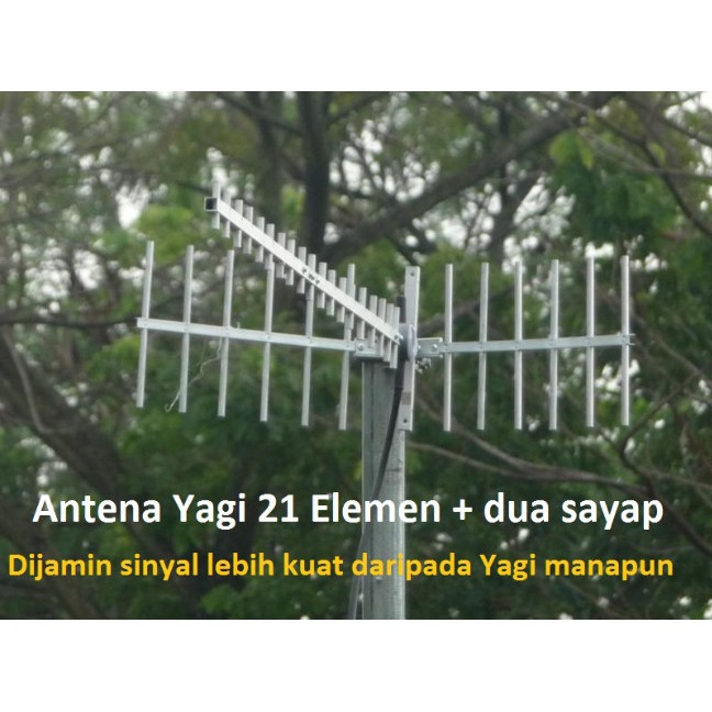 Jual Antena Yagi 21 Element 15 M 1 Pigtail Modem Mifi 3g 4g | Shopee Indonesia