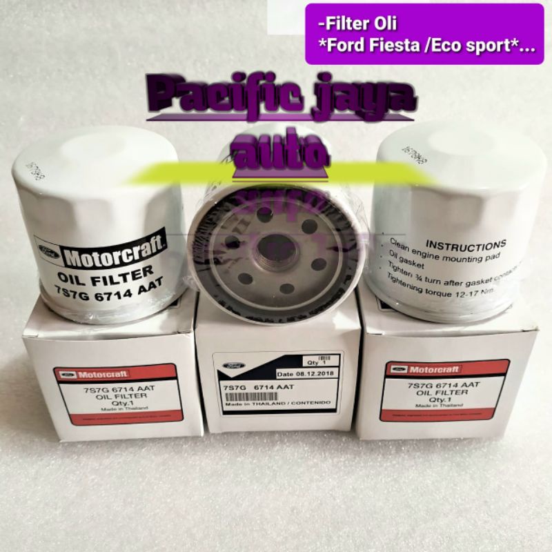 Jual Filter oli/saringan oli ford fiesta/eco sport 7S7G 6714 AAT ...