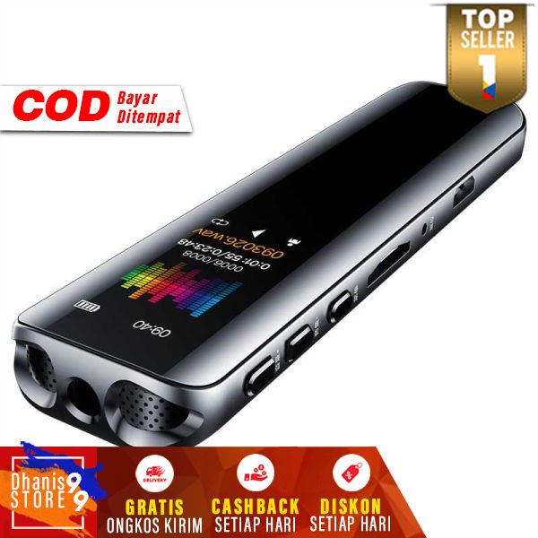 Jual ALat Perekam Suara Hyperbolic Digital Voice Recorder 8GB Portable ...