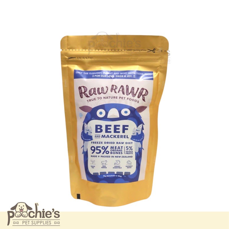 Jual Raw rawr beef mackerel freeze dryed food 40g | Shopee Indonesia