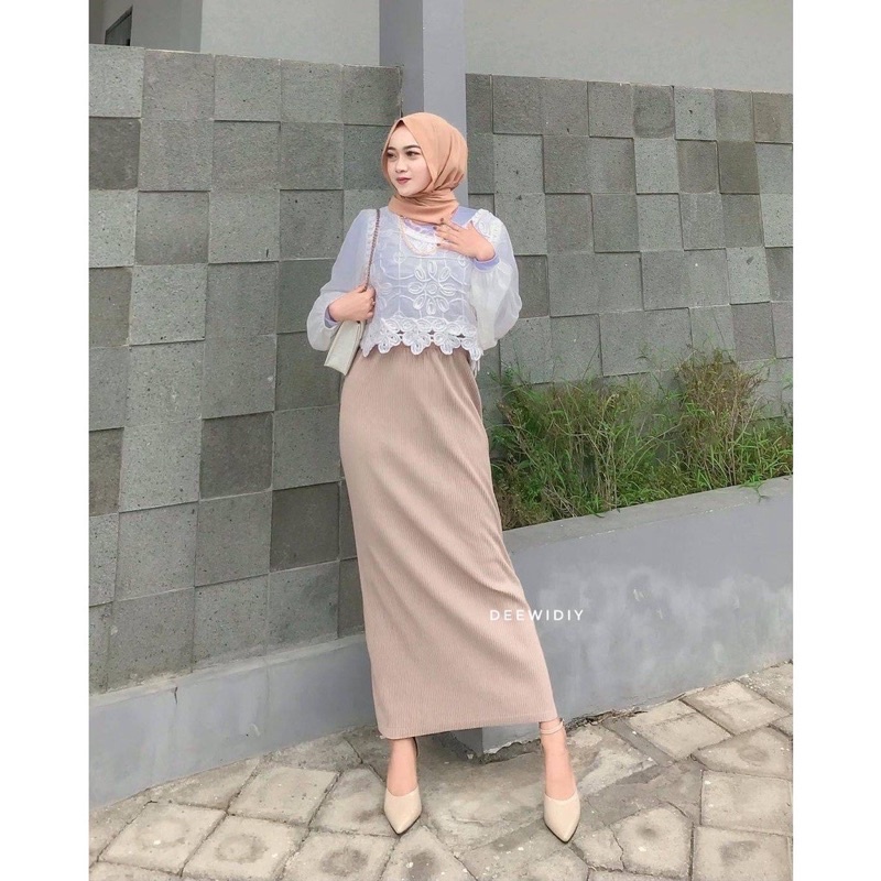 Jual Rok Span Plisket Rok midi skirt Rok Span Plisket Lidi Rok Plisket Span Premium | Shopee ...