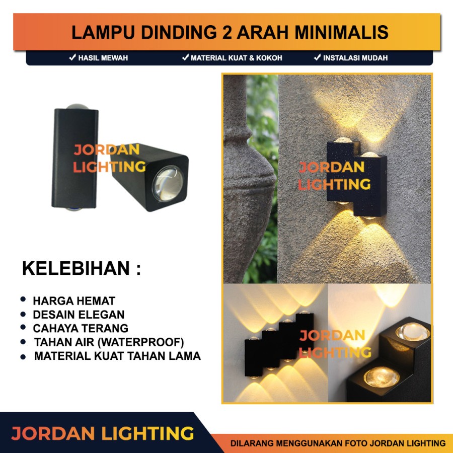 Jual Lampu LED Dinding Tempel Indoor Outdoor Pilar Tiang Teras ...