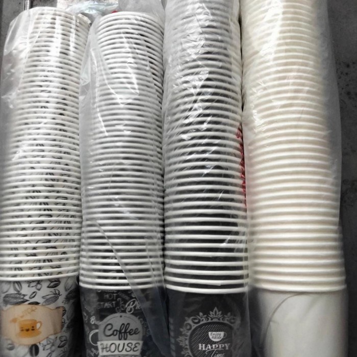 Jual Paper Cup 8oz 50pcs Gelas Kertas Kopi Tahan Panas 240ml Surabaya Termurah | Shopee Indonesia