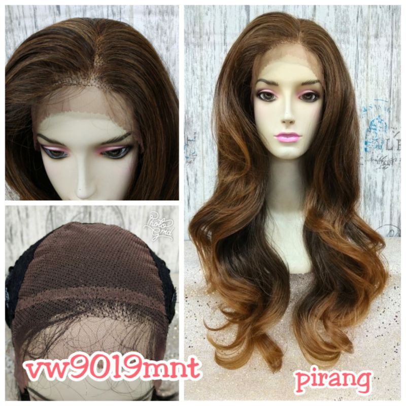 Jual Wig Rambut Palsu Lace Front Wig Free Parting Rambut Palsu Bebas ...