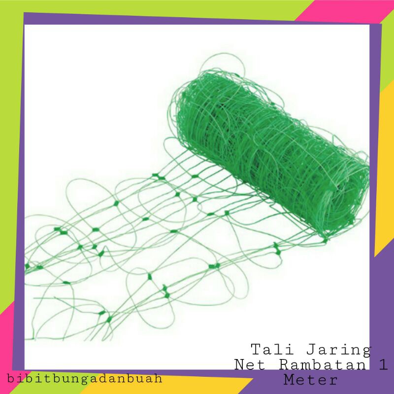 Jual Tali Jaring Net Rambatan 1 Meter Tanaman Rambat Bunga Sayuran ...