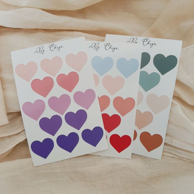 Jual Sticker bentuk hati heart sticker | Shopee Indonesia