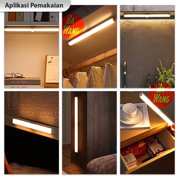 Jual Lampu PIR Sensor Gerak Otomatis LED Bar Light Lemari Dinding ...