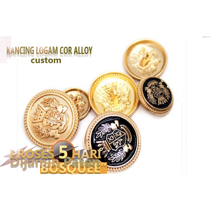 Jual Pusat pembuatan kancing almamater dan kancing logam krum gold emas ...