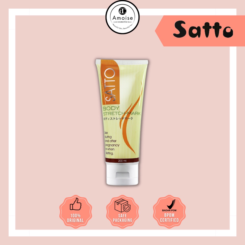 Jual [ORIGINAL] SATTO BODY STRETCH MARK / KRIM PENGHILANG STRETCH MARK ...