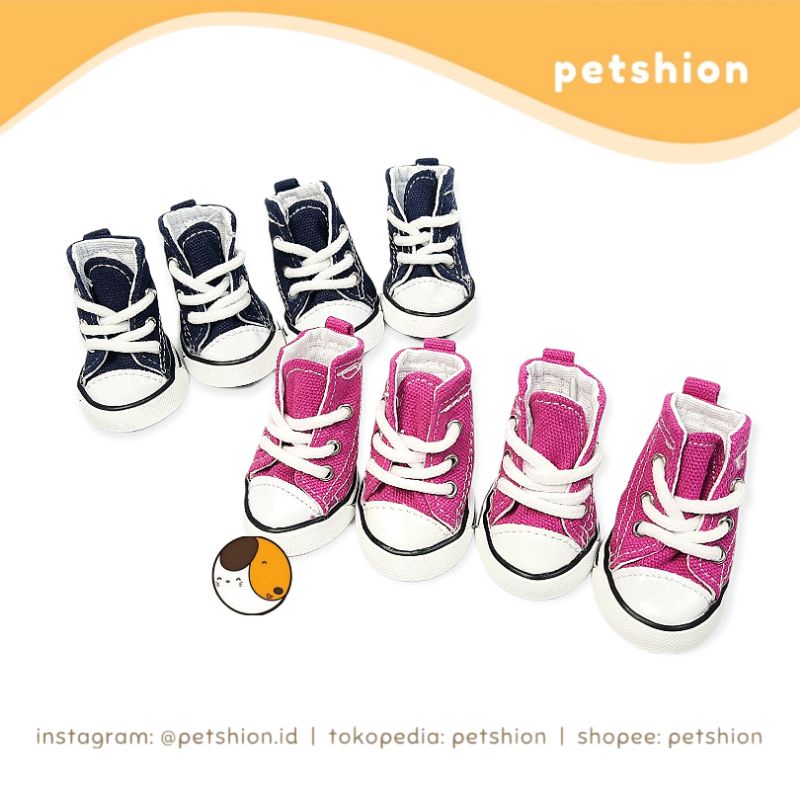 Jual PETSHION | S M L pet sneakers | sepatu anjing kucing | Shopee ...