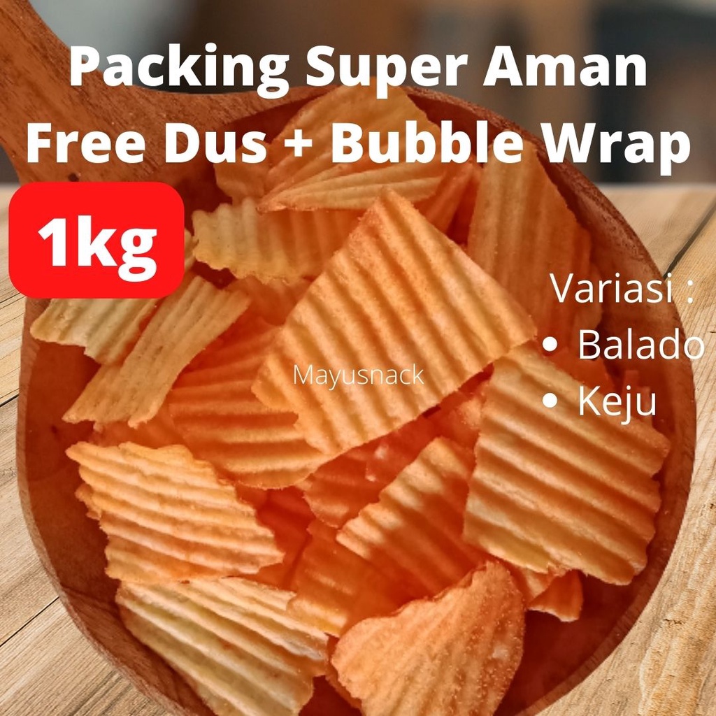 Jual Keripik Singkong Balado 1kg Snack Kiloan Cemilan Camilan Makanan ...